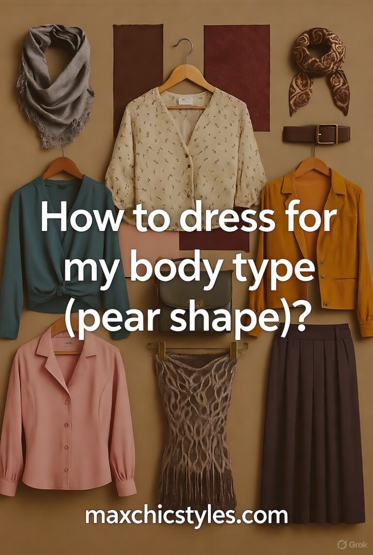 How to Dress for My Body Type (Pear Shape)? - MaxChicStyles.com